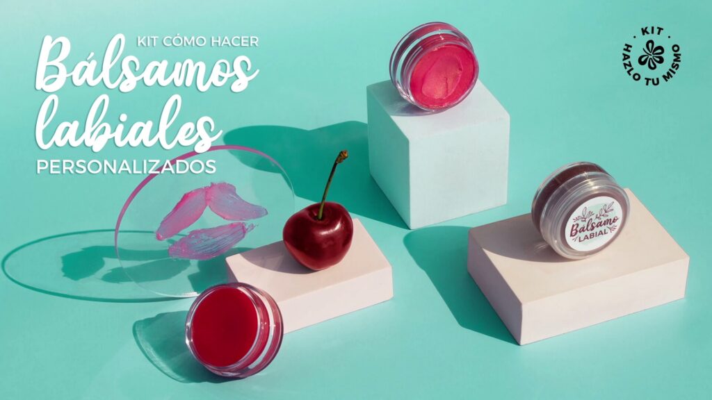 Kit cómo hacer bálsamos labiales personalizados - Esencias Aromáticas